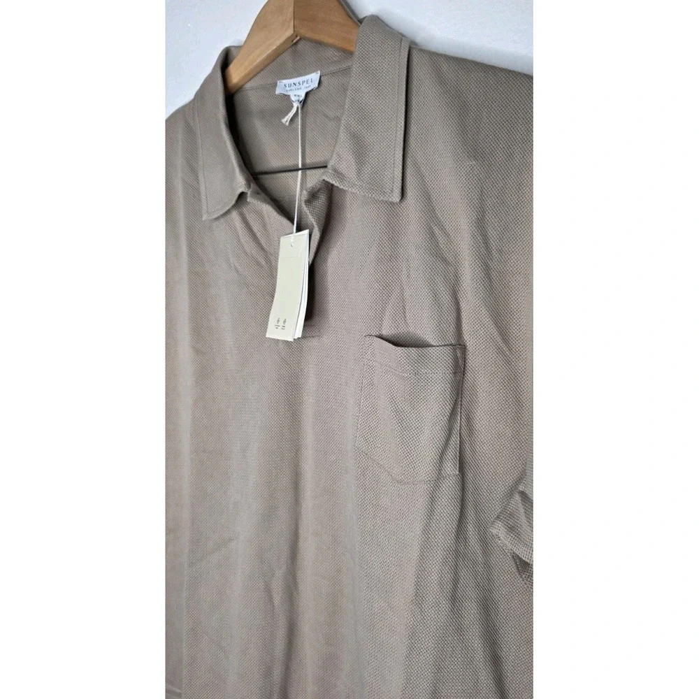 Sunspel | Shirts | New Sunspel Riviera Polo Shirt Xxl Golden Brown ...
